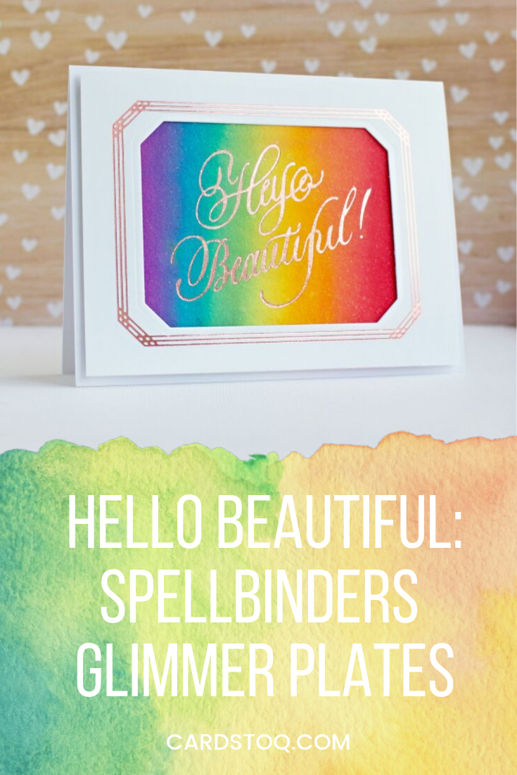 Hello Beautiful: Spellbinders PA Scribe Glimmer Plates • TealKat Design